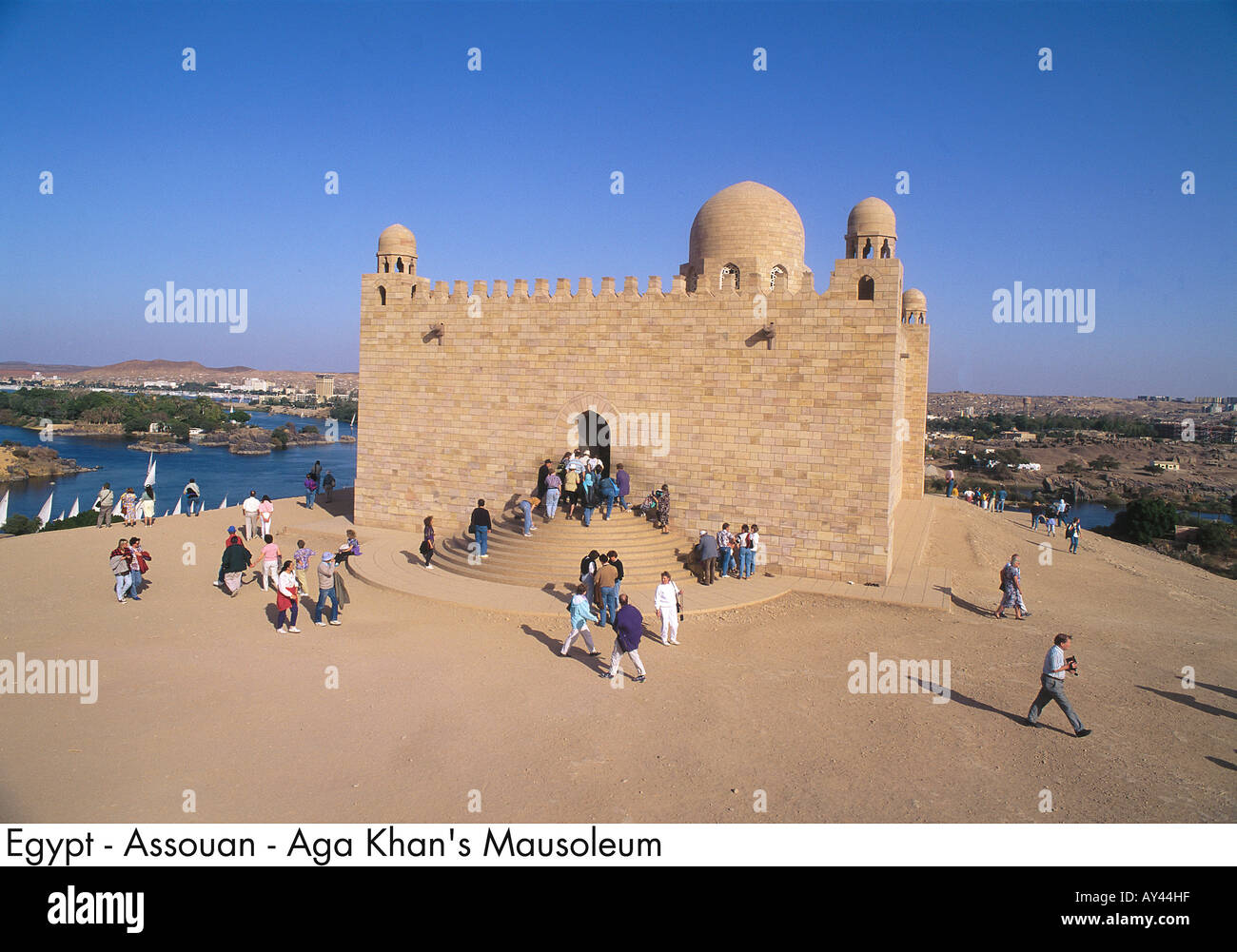 Egypt Assouan Aga Khan s Mausoleum Stock Photo - Alamy