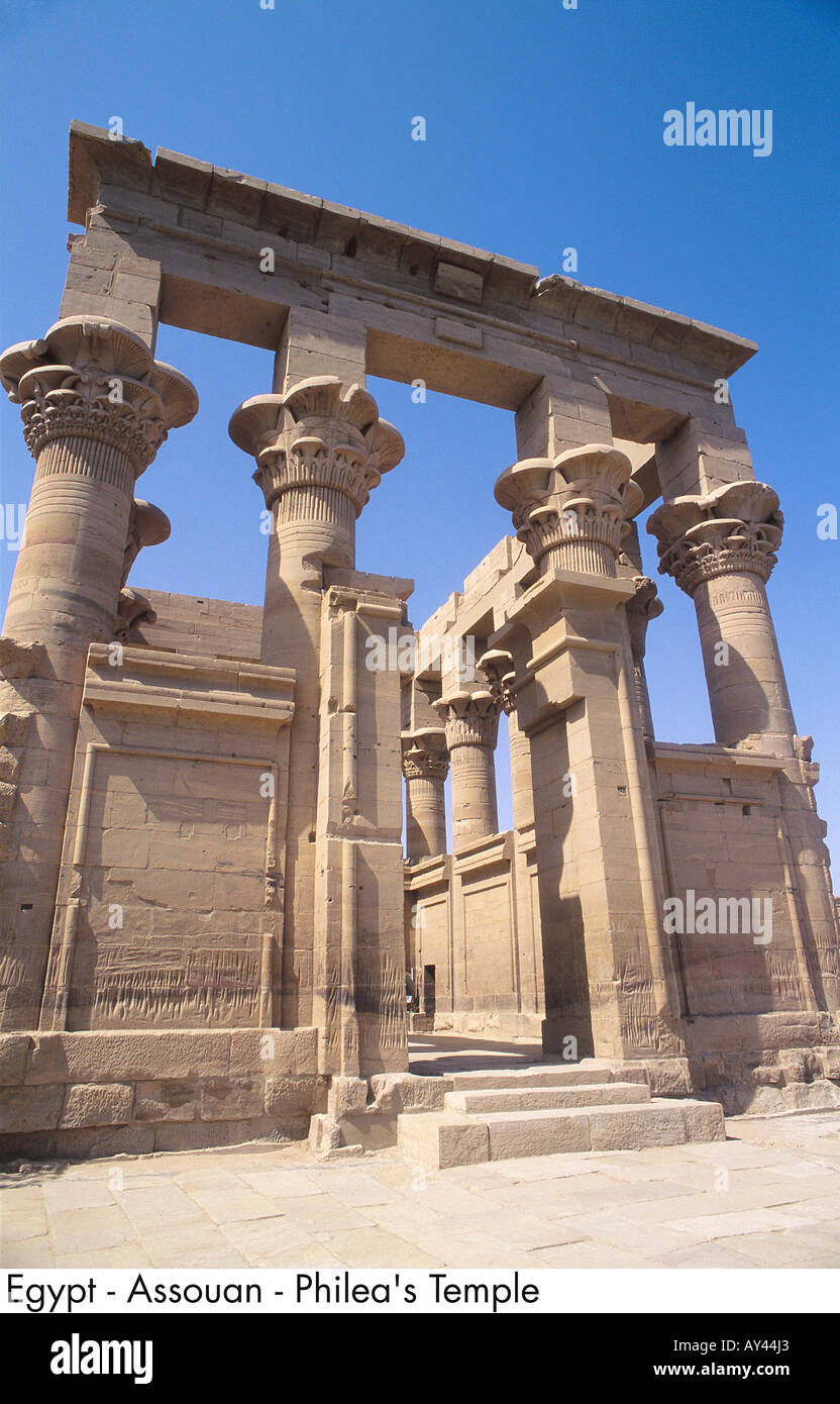 Egypt Assouan Philea s Temple Stock Photo - Alamy