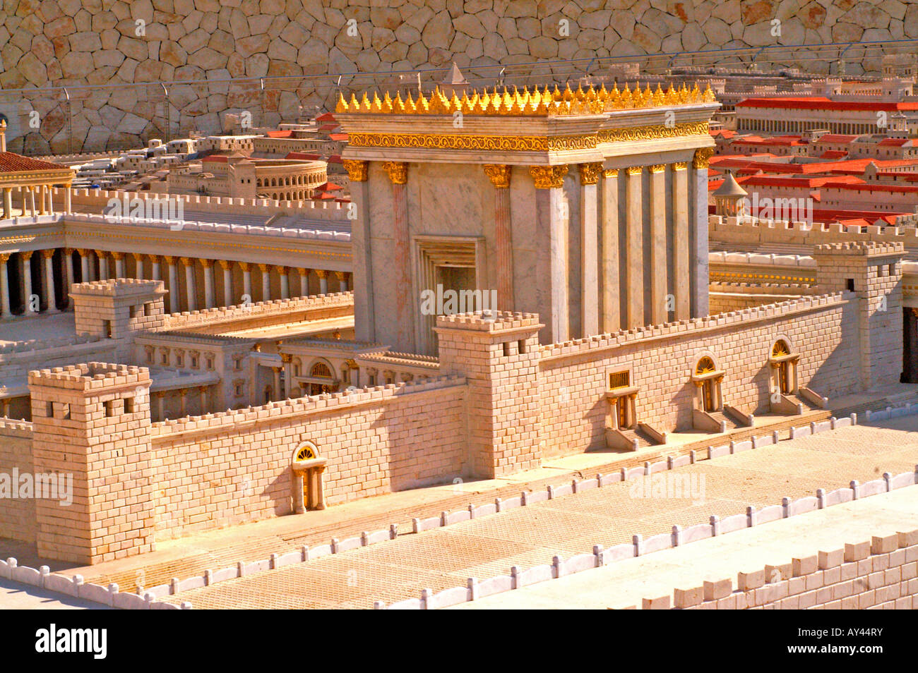 Israel Jerusalem Israel Museum Model of Jerusalem in the late second ...