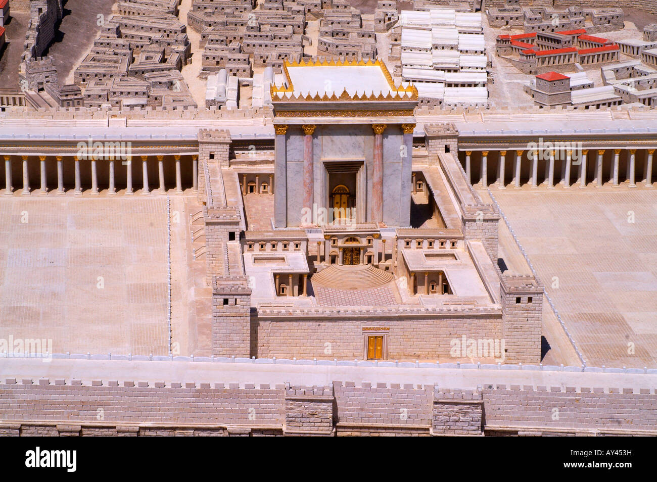 Israel Jerusalem Israel Museum Model of Jerusalem in the late second ...