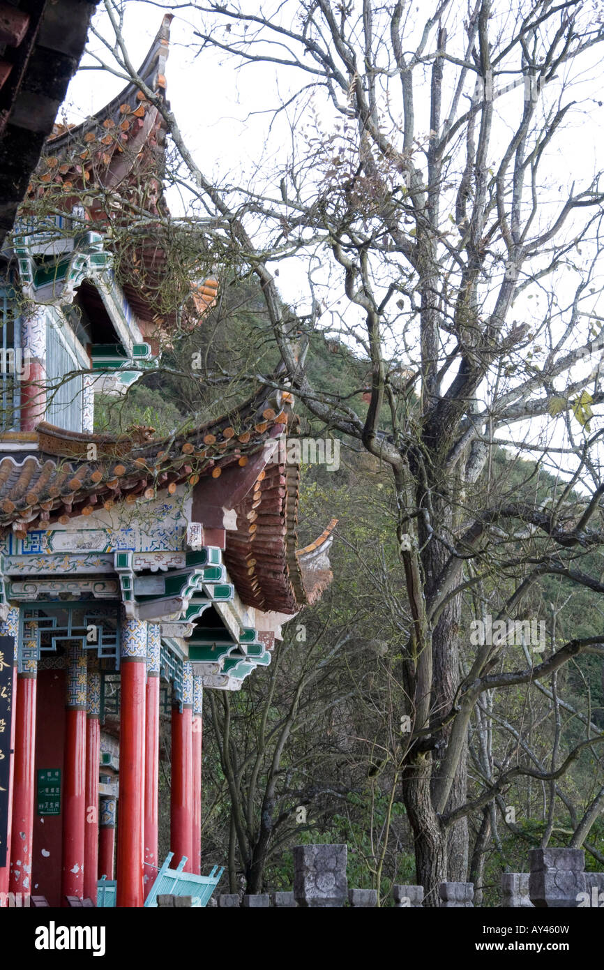 Side view of Temple at Longmen, Dragon Gate Kunming China Stock Photo ...