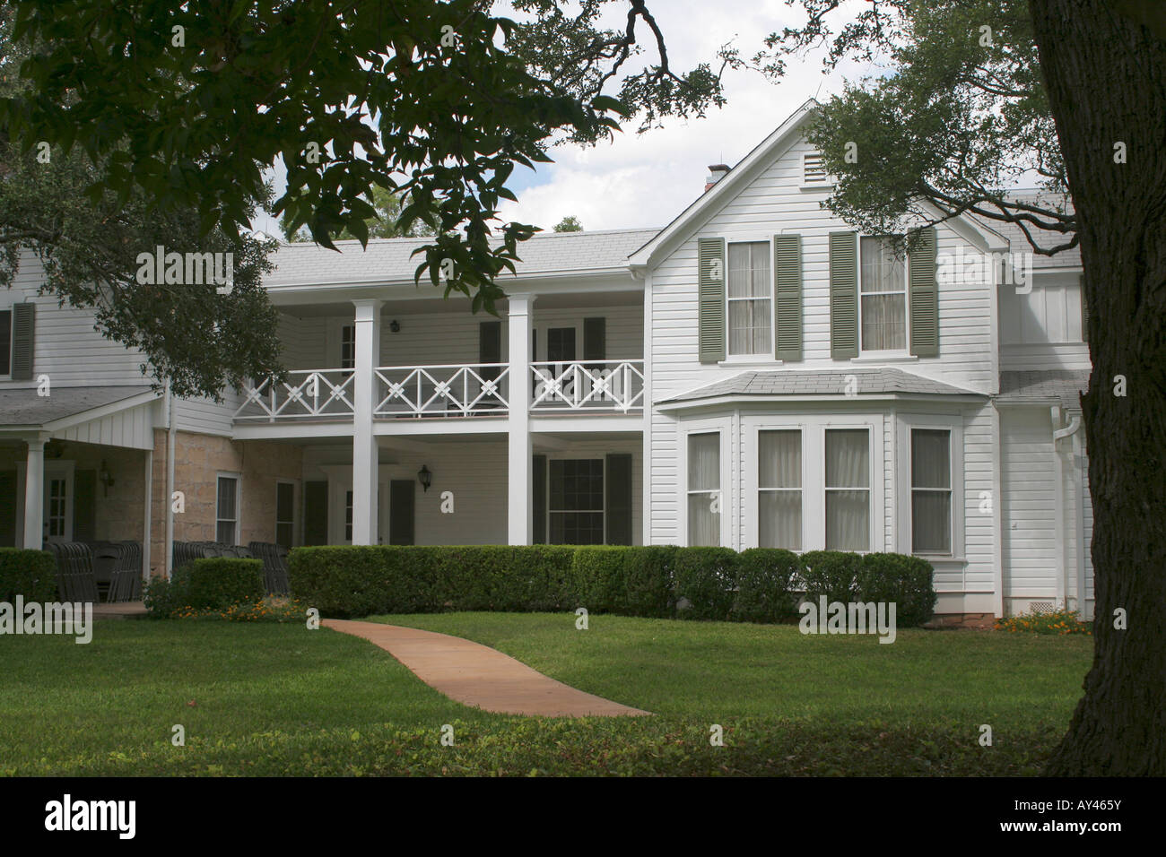 The Texas Whitehouse LBJ home on his ranch near Johnson City Texas ...