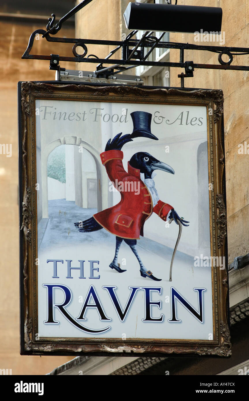 Bath coat of armor of local pubs Stock Photo - Alamy