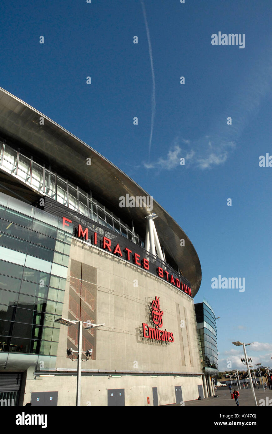 Architectural detail of the Emirates football stadium, London Stock ...