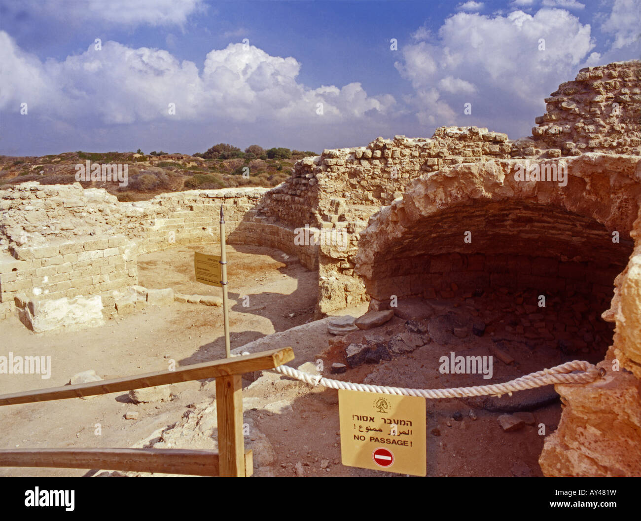 Israel Herzelia The remains of the old crusader fort of Apolonia AKA ...