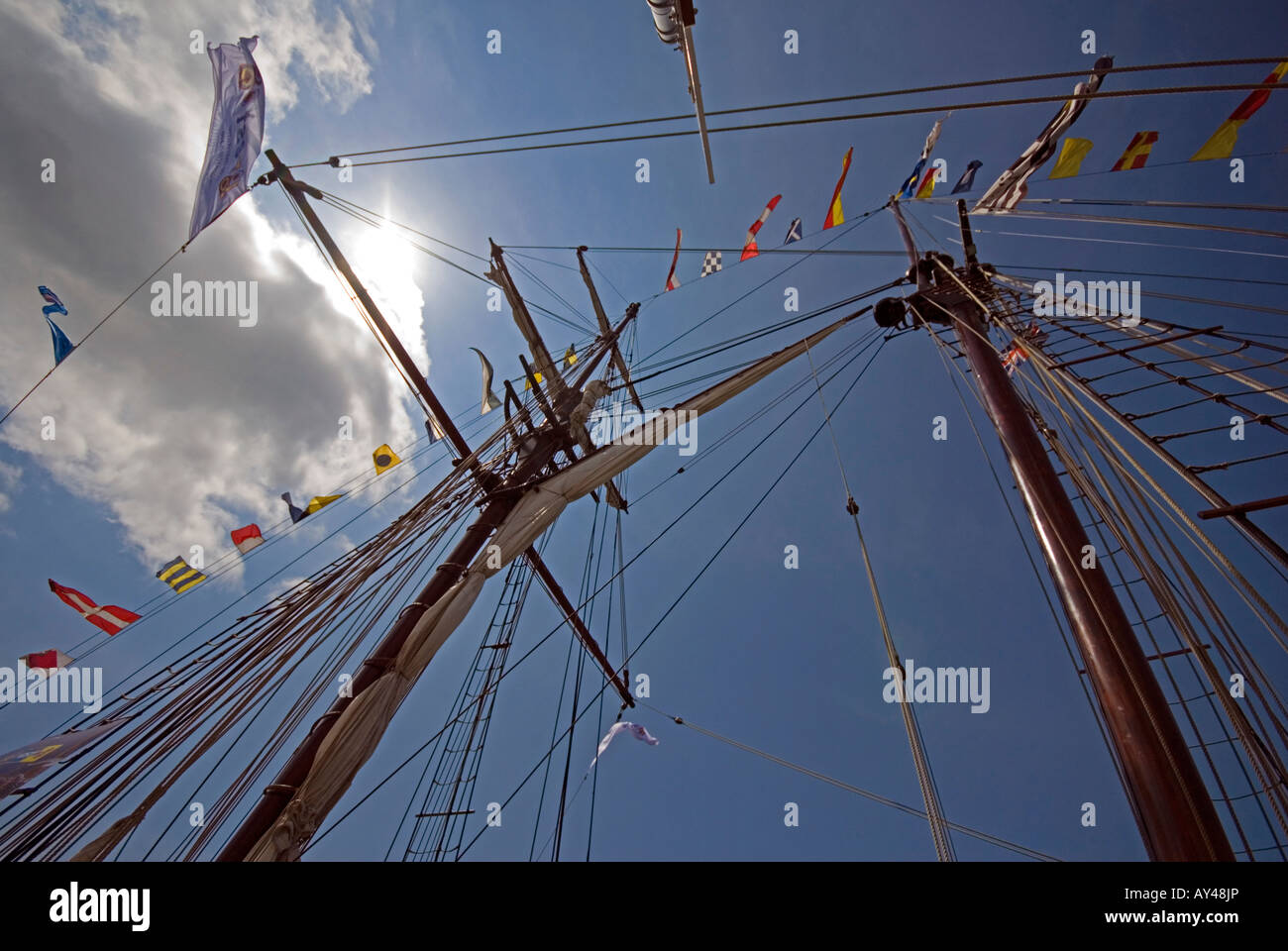 Old Gaffers wooden boat rally Yarmouth Isle of Wight England UK June ...