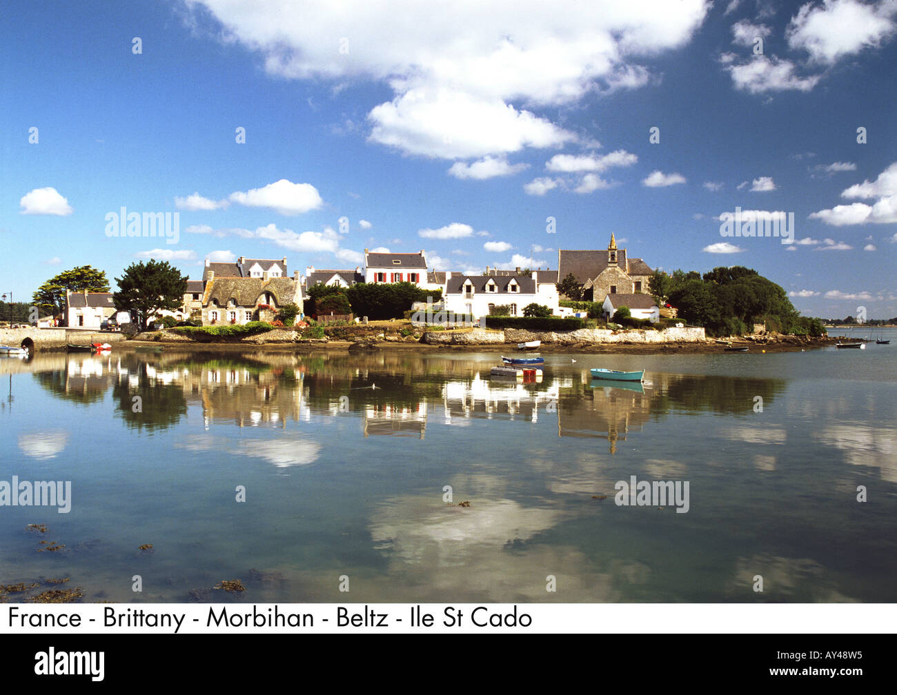 France Brittany Morbihan Beltz Ile St Cado Stock Photo - Alamy