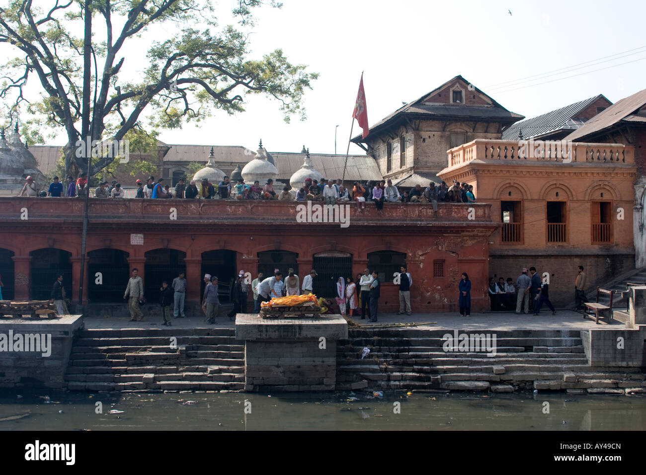 Bagmati River Bank Nepal Stock Photo - Alamy