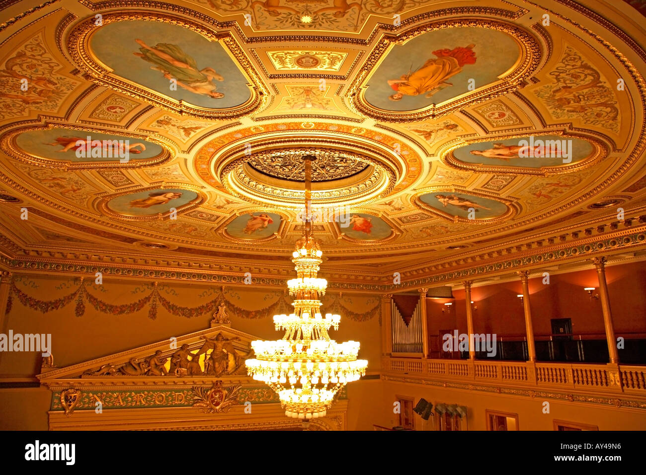 Prague national opera house interior hi-res stock photography and ...