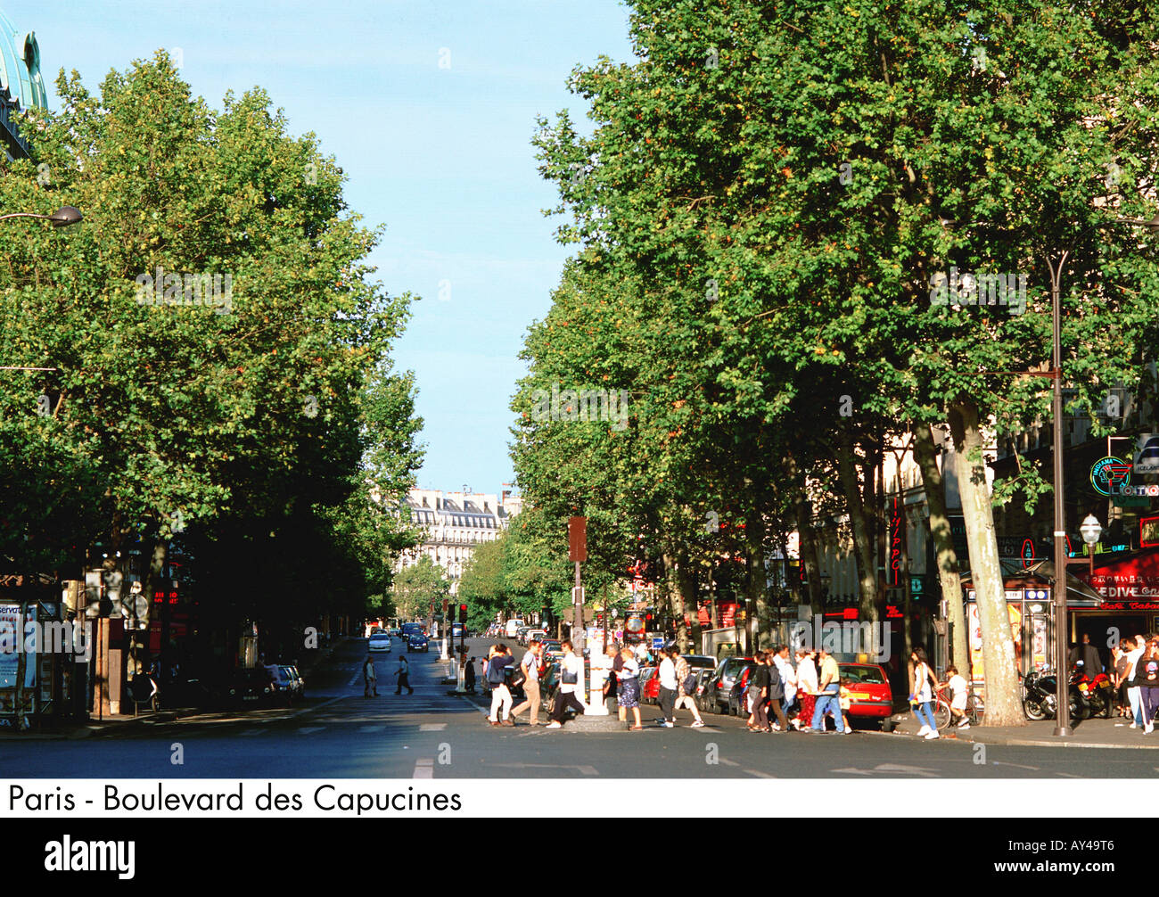 Paris Boulevard des Capucines Stock Photo - Alamy