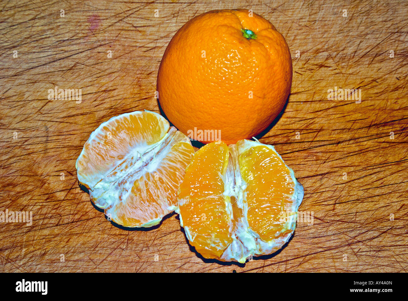 Partially Peeled Orange