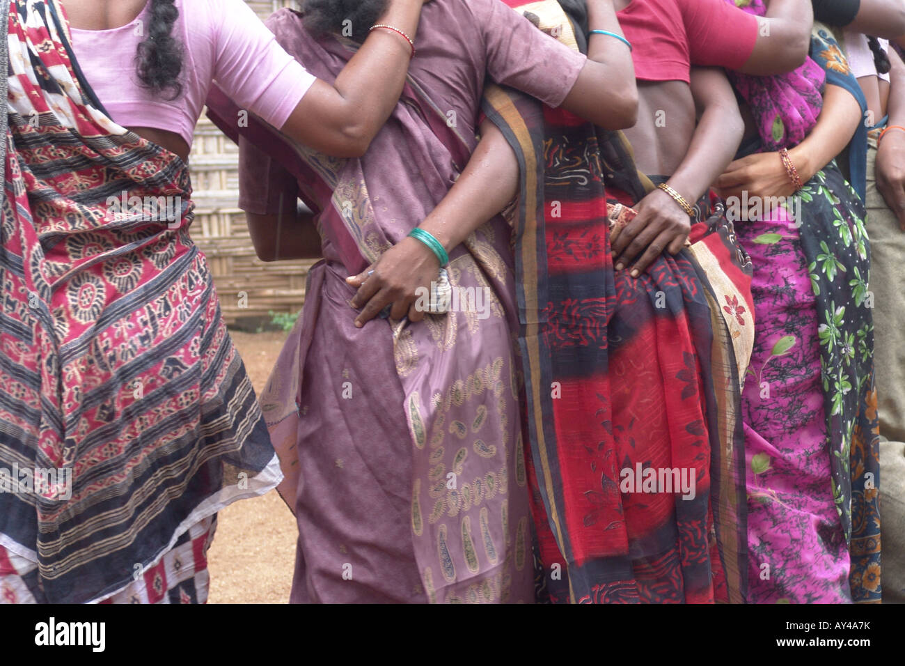 Koya tribal women performing Laya dance, Andhra Pradesh Stock Photo - Alamy
