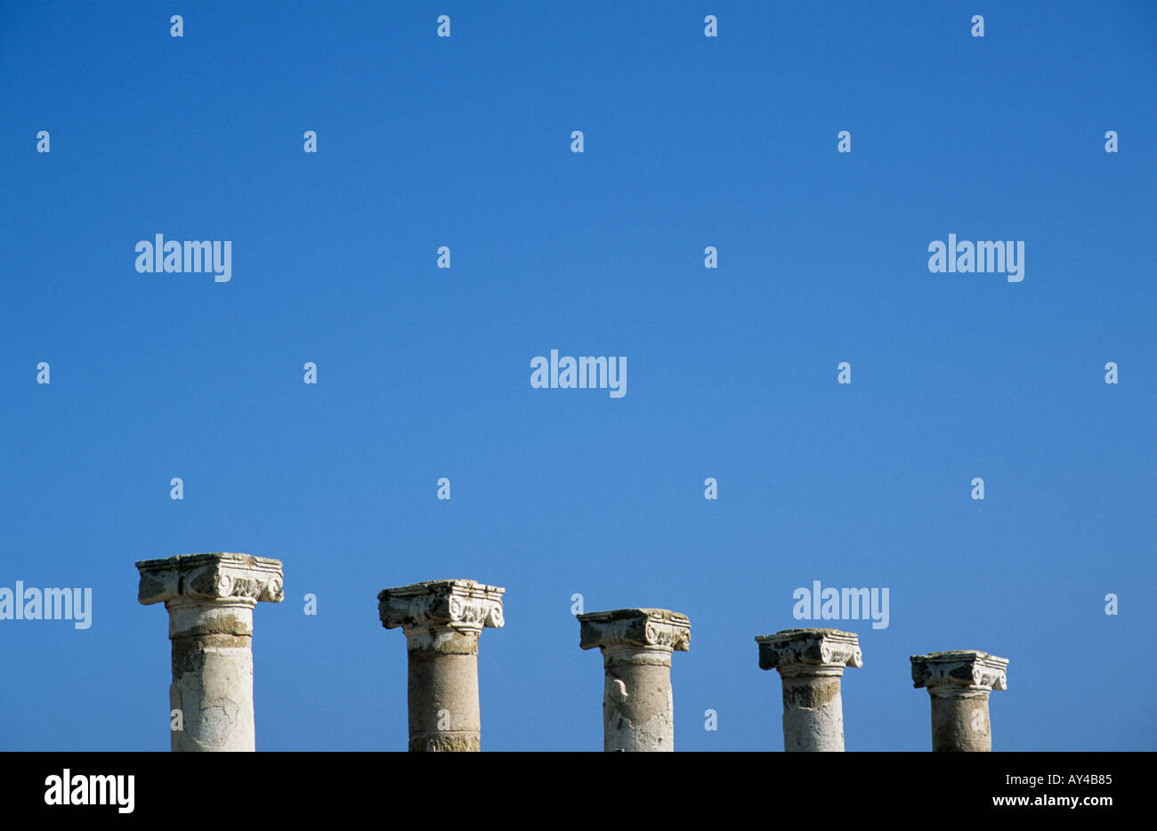 Roman Columns, Paphos, Cyprus Stock Photo - Alamy