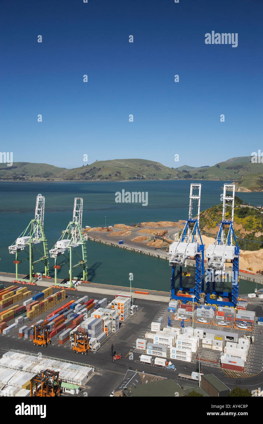 Port Chalmers Container Terminal Otago Harbour Dunedin South Island New ...
