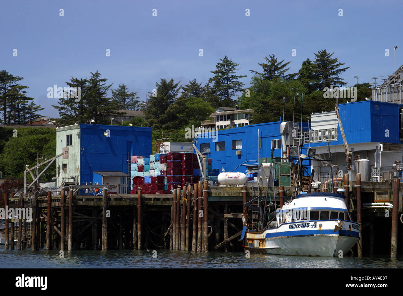 Fishing boats in the Port of Newport Oregon Stock Photo - Alamy