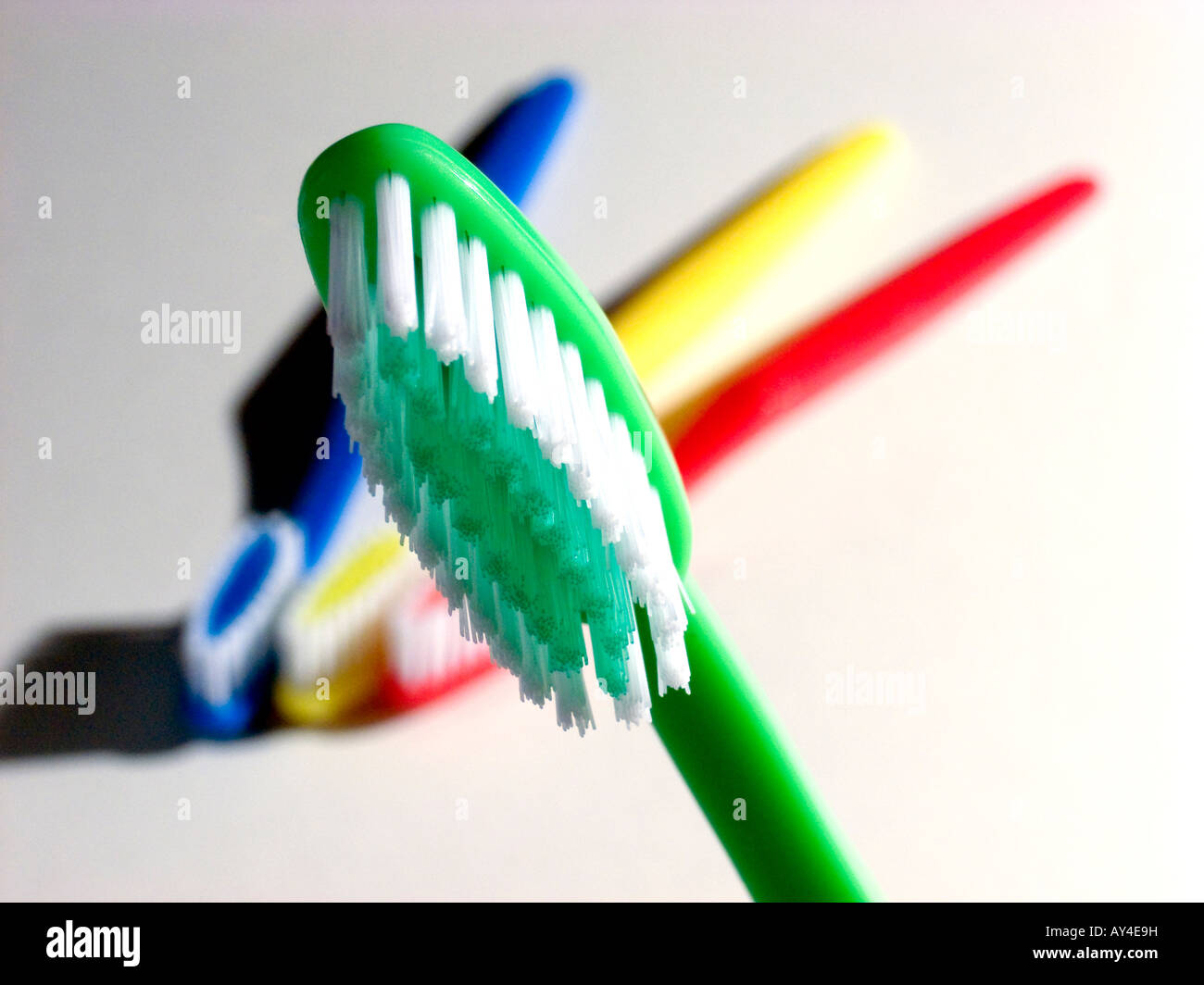 Toothbrushes Still life Stock Photo - Alamy