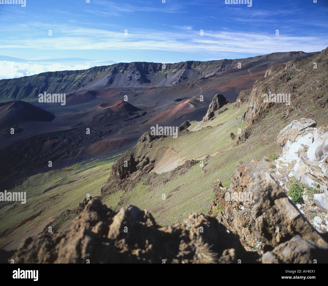 USA Hawaii Insel Maui Haleakala Summit 3055m Stock Photo - Alamy