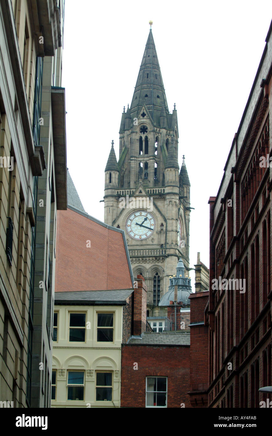 manchester town hall england manchester europe Stock Photo - Alamy