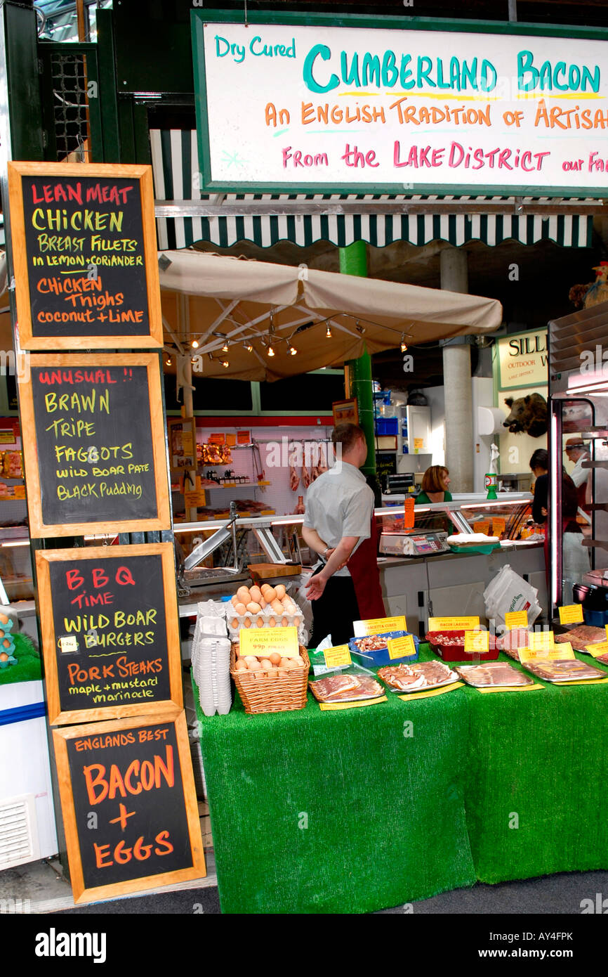 Borough Market , English butcher , from Lake District , selling brawn ...
