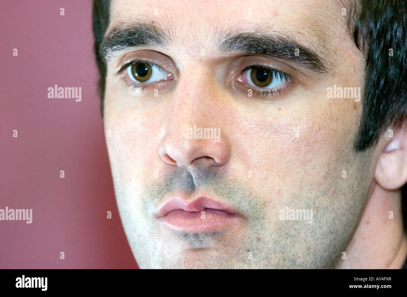 Jonathan Thomas at the Liberty Stadium in Swansea today ahead of their ...