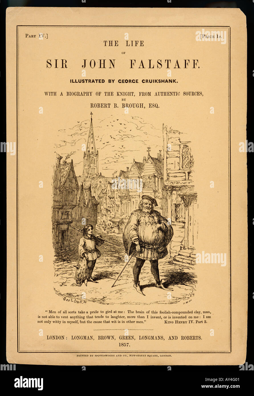 Henry Iv Falstaff Cover Stock Photo - Alamy