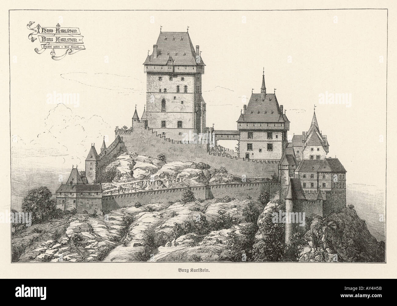 Bohemian Castle Stock Photo - Alamy