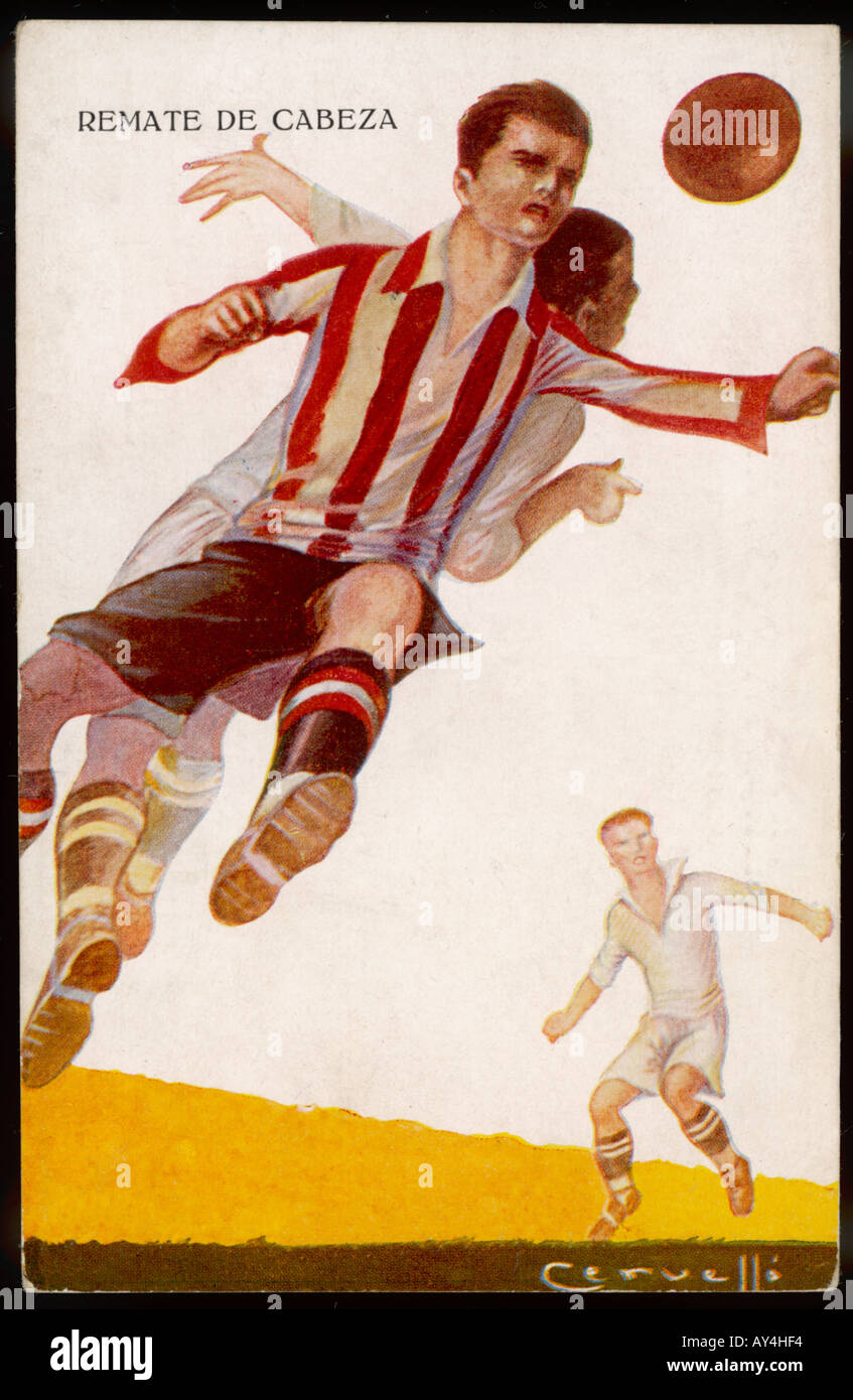 Football Spanish Card Stock Photo - Alamy