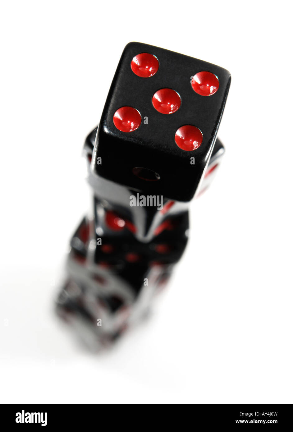 Stack of dice Stock Photo - Alamy
