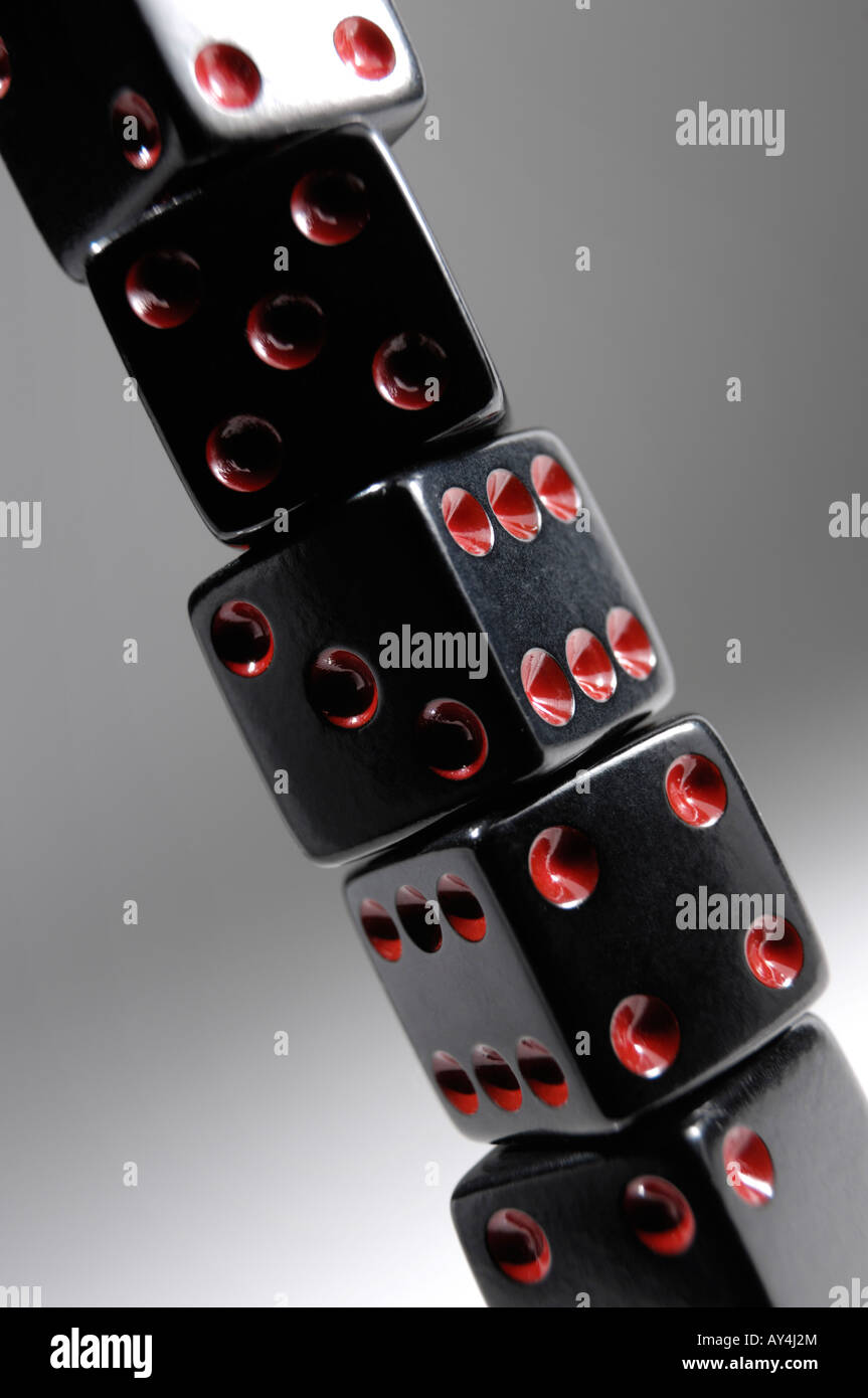 Stack of dice Stock Photo - Alamy
