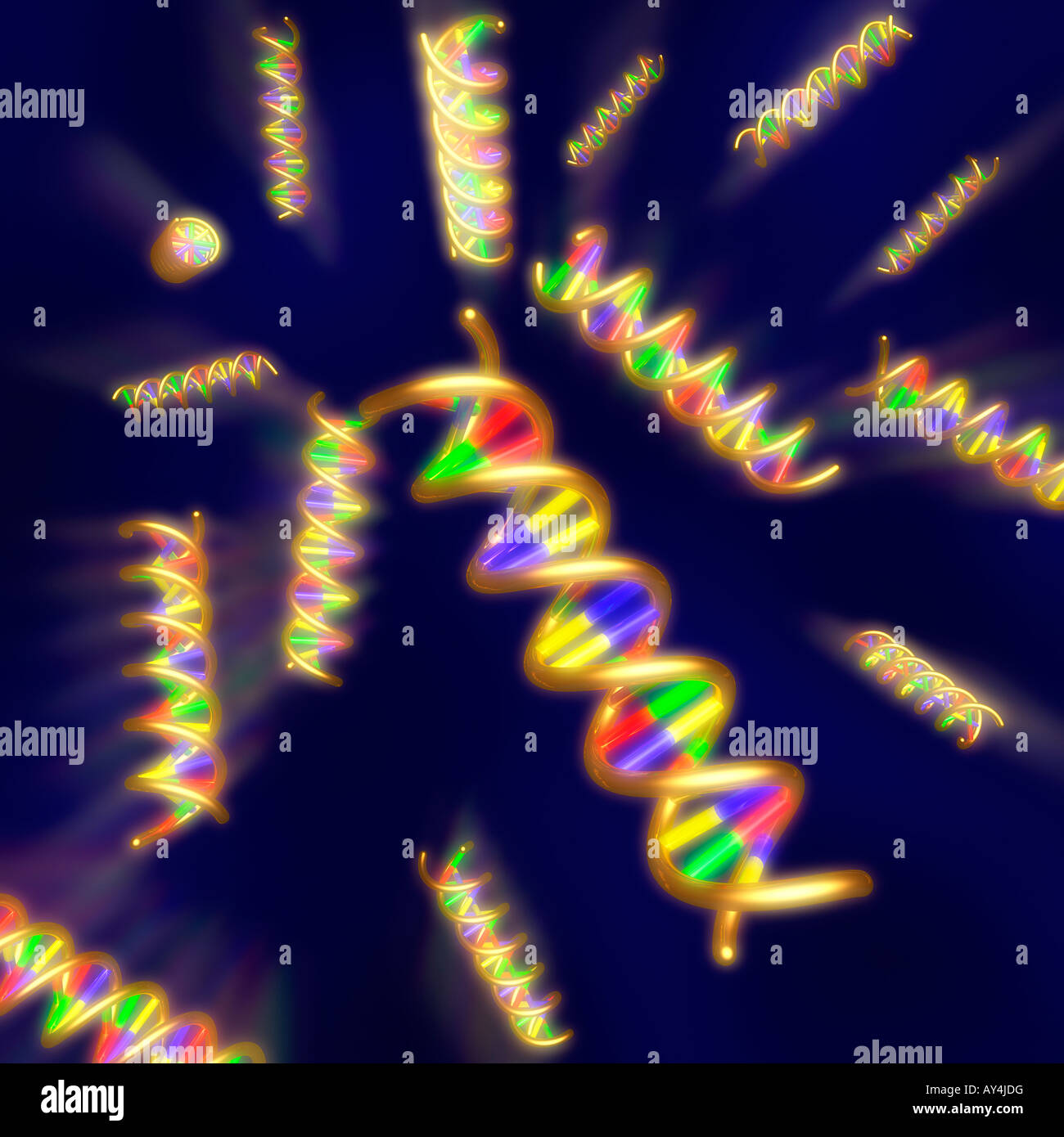 DNA molecules abstract background Stock Photo - Alamy