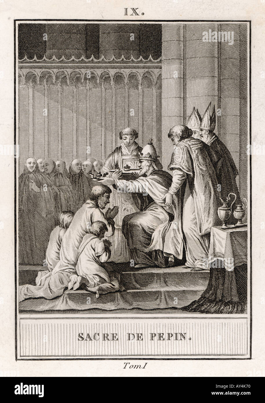 Sacre Of Pepin Stock Photo - Alamy