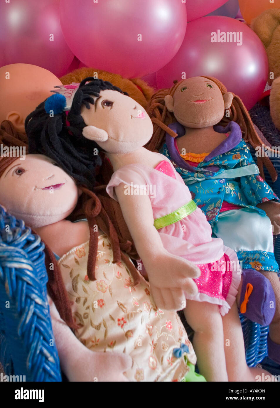 Dolls and Balloons Stock Photo - Alamy
