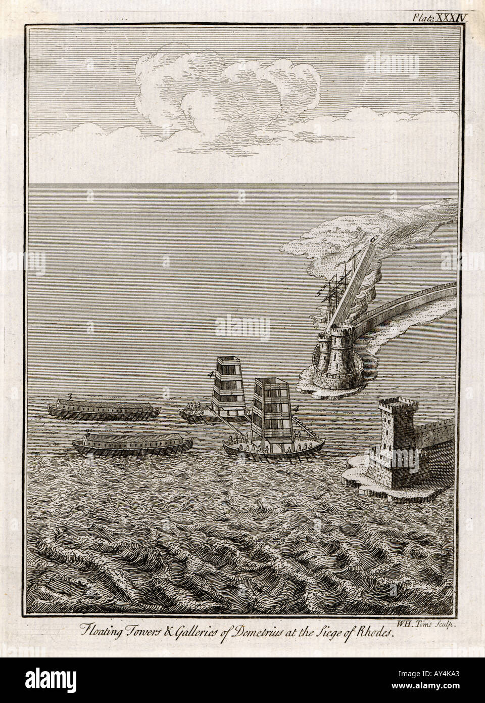 Siege Of Rhodes 304 Bc Stock Photo - Alamy