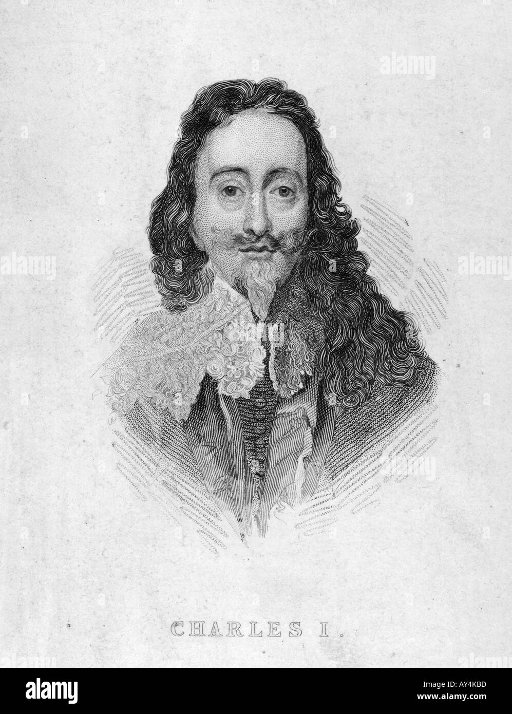 Charles i england full face hi-res stock photography and images - Alamy