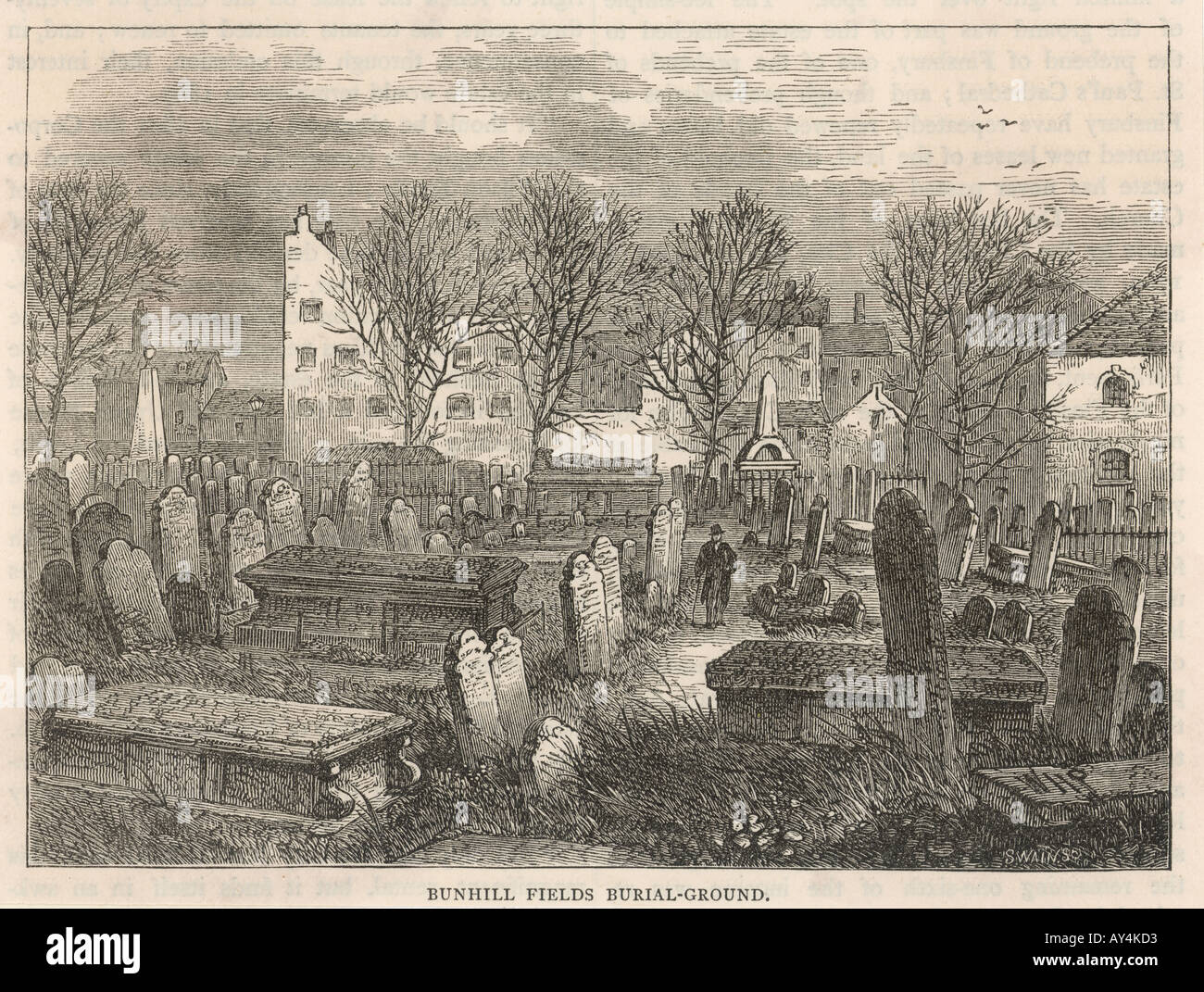Bunhill Fields Cemetery Stock Photo - Alamy