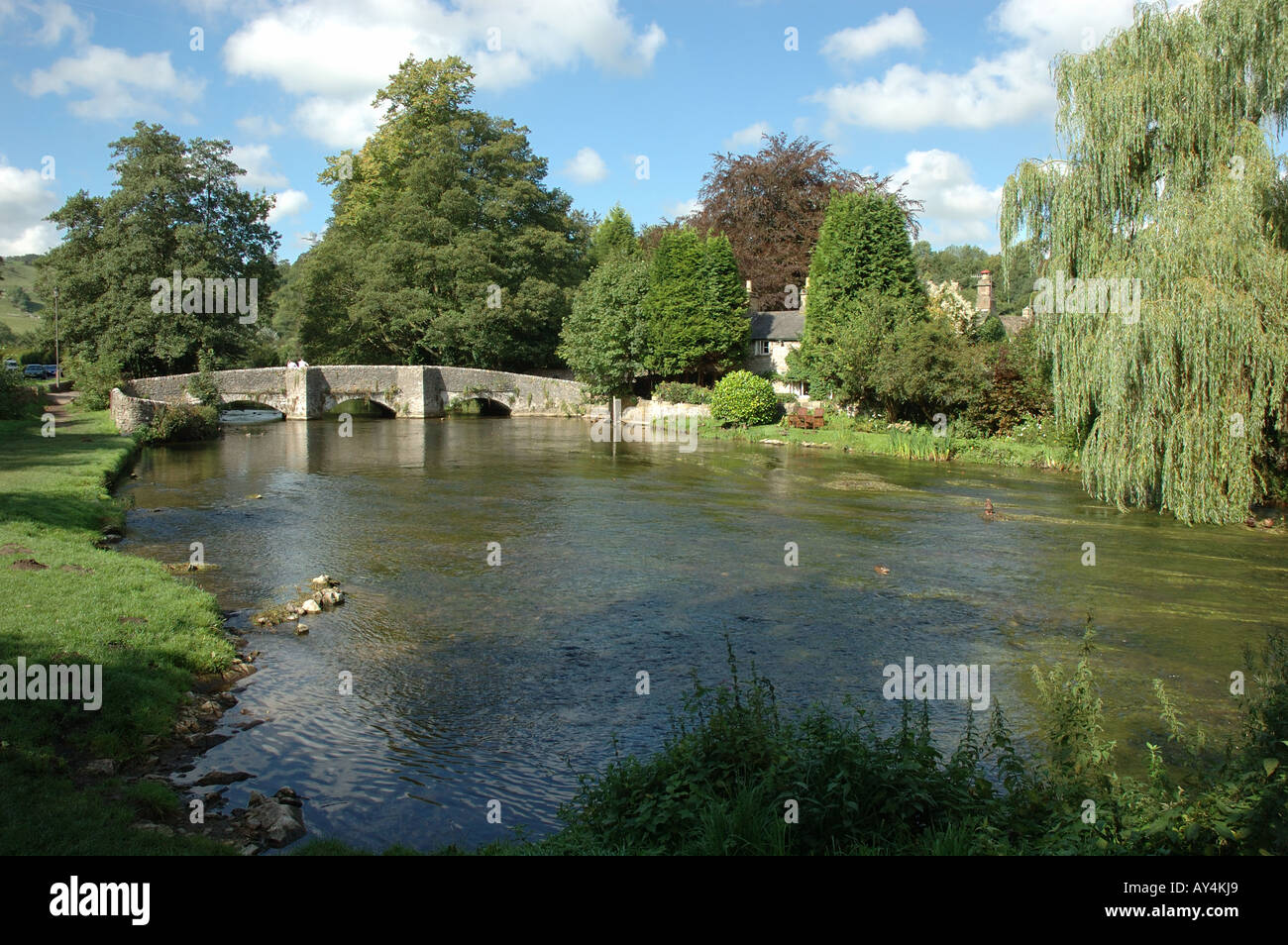Sheepwash Bridge, Ashford in the Water, Derbyshire Stock Photo - Alamy