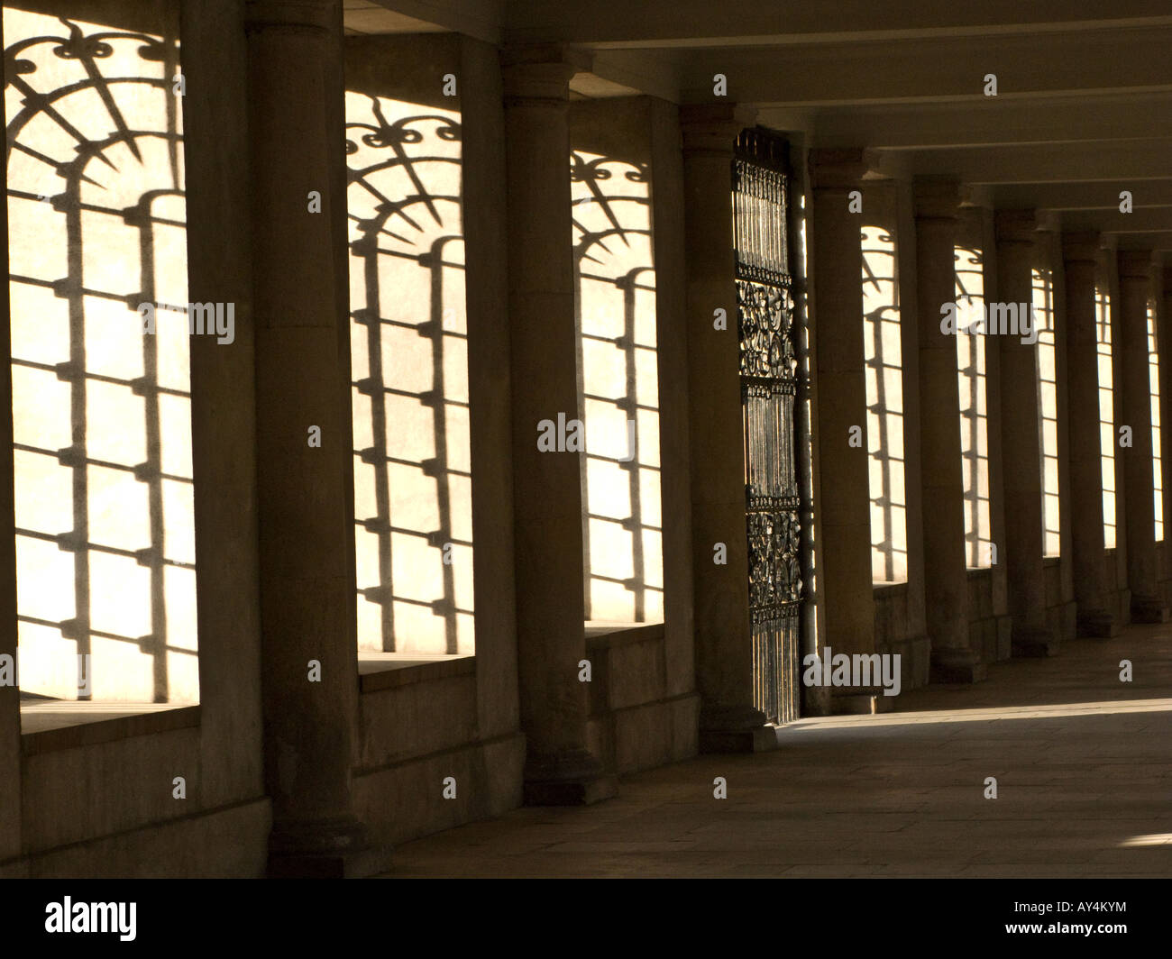 Wren Library, Nevile's Court, Trinity College, Cambridge, England Stock ...