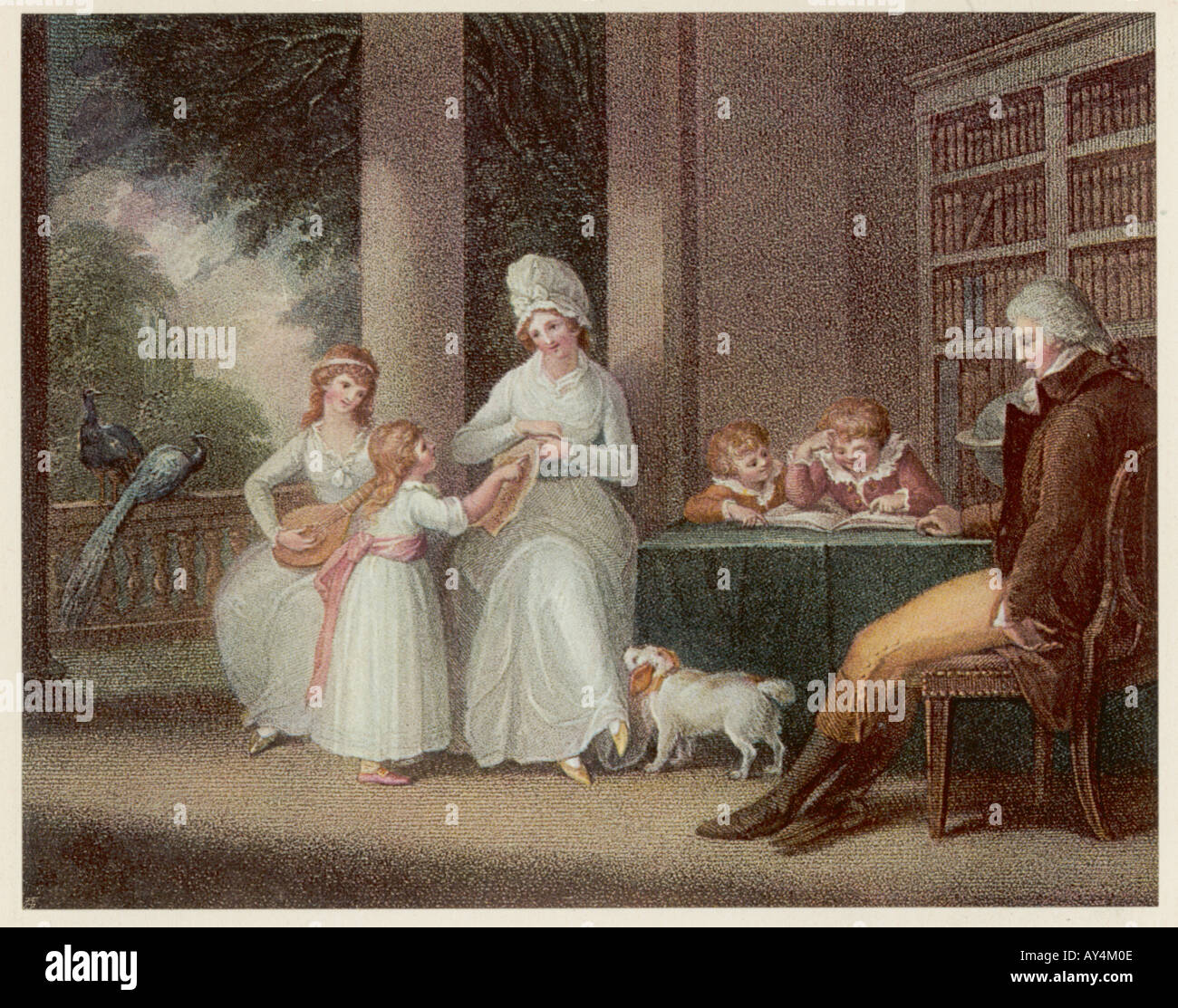 Family Hamilton 1795 Stock Photo - Alamy