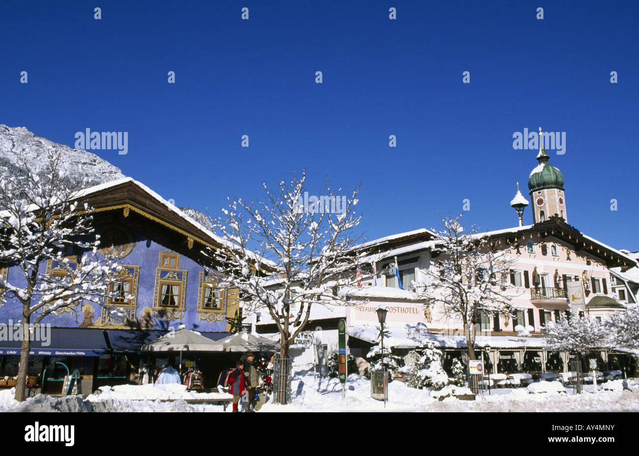 Garmisch-Partenkirchen, Werdenfelser Land, Bavaria, Germany Stock Photo ...