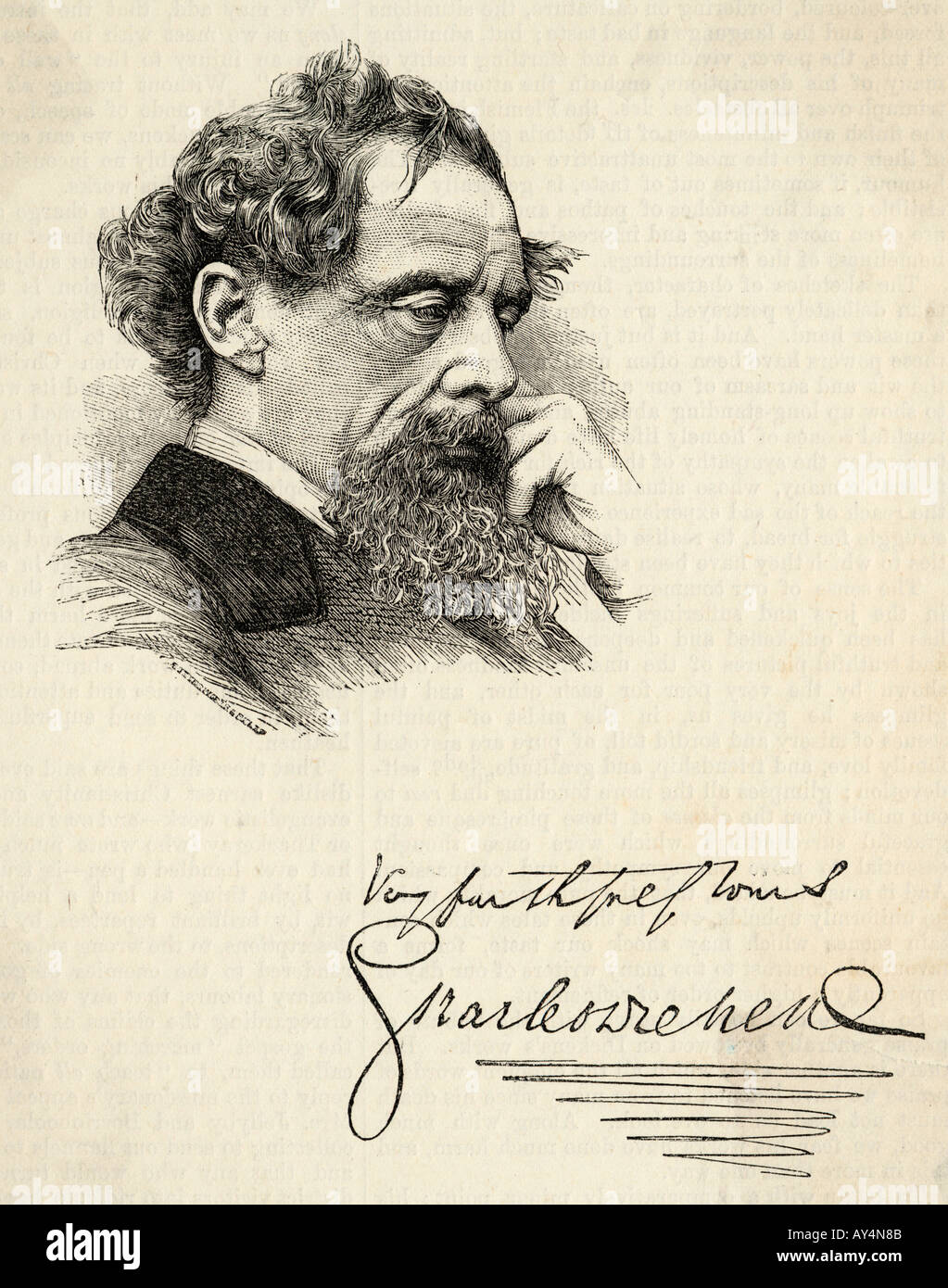 Charles dickens signature hi-res stock photography and images - Alamy