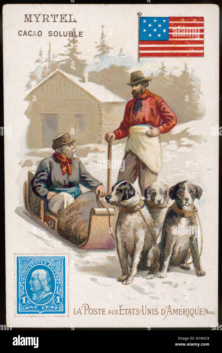 U S Postal Dog Sleigh Stock Photo - Alamy