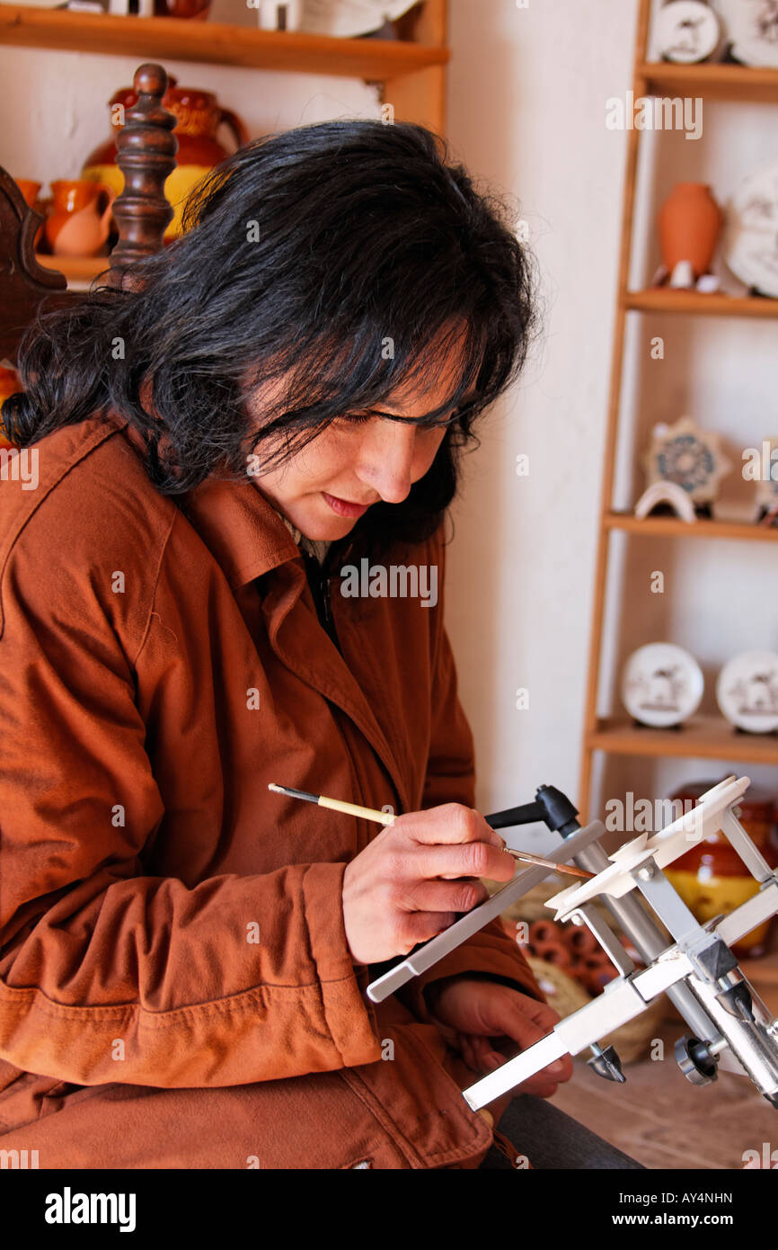 Spanish women painting Stock Photo - Alamy