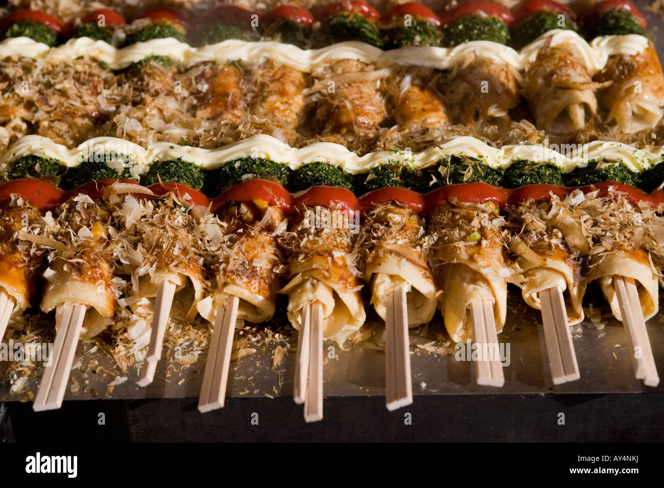 Yakitori Type Stall Fukuoka Japan Stock Photo - Alamy