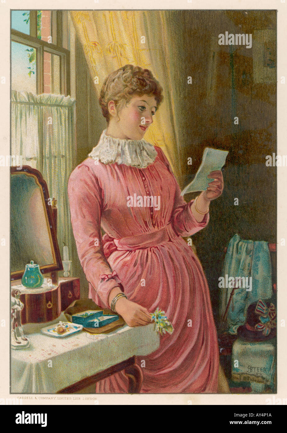 Reading a love letter hi-res stock photography and images - Alamy