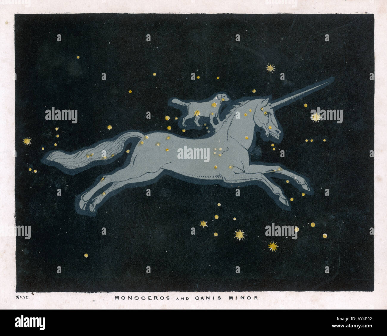 Monoceros Etc Constell Stock Photo - Alamy