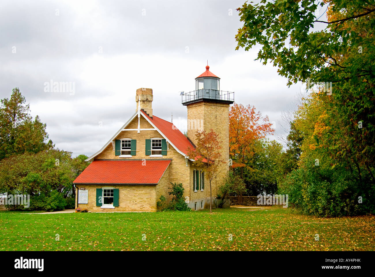 Eagle Bluff Lighthouse Peninsula State Park Door County Wisconsin USA ...
