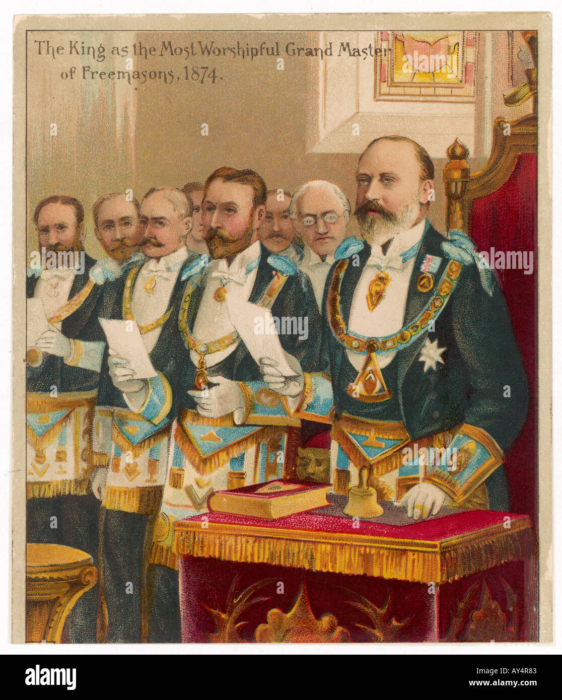 Edward Vii As Mason Stock Photo - Alamy