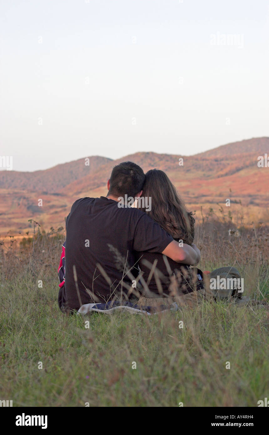 Couple and love and rear view hi-res stock photography and images - Alamy