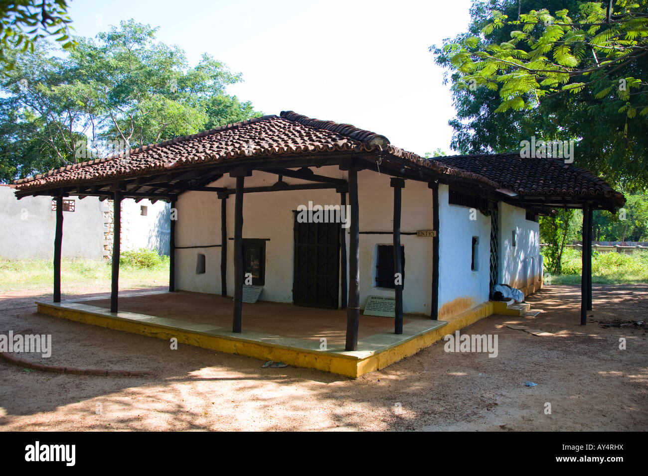Bapu Kutir, replica of Gandhi’s hut in Sevagram, Gandhi Memorial Museum ...