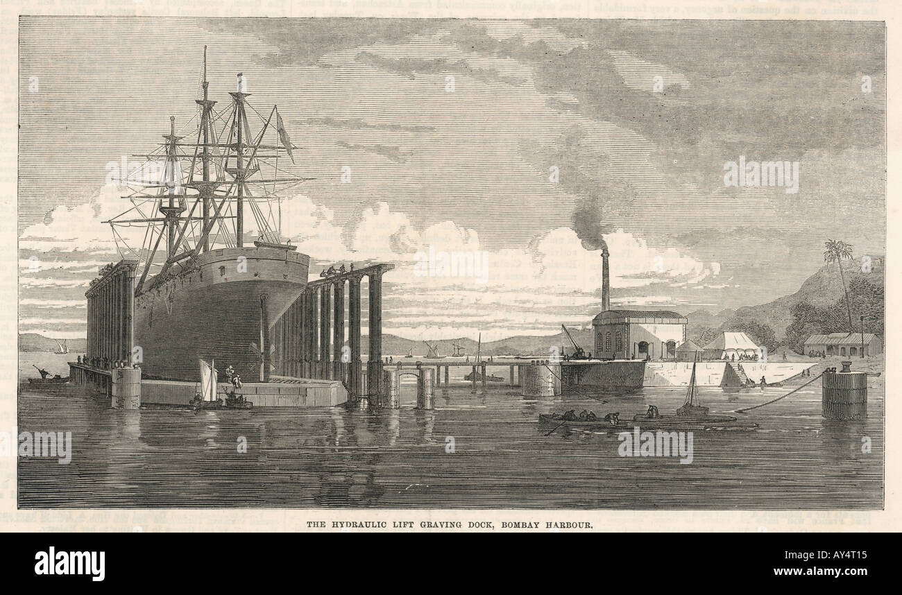 Transport Docks Bombay Stock Photo - Alamy